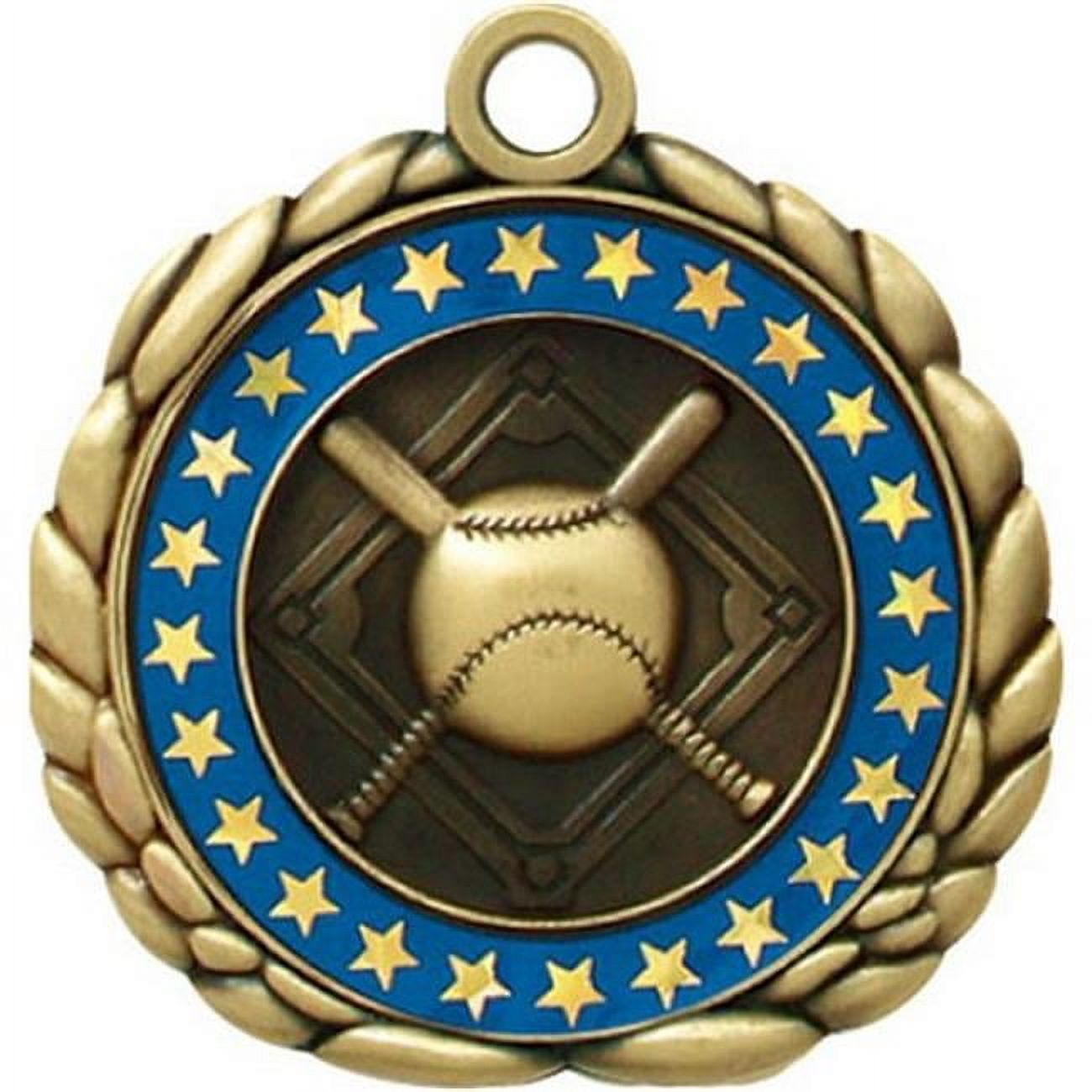 2.5 in. Quali Craft Medallion Medal Hockey - Antique Gold - Pack of 25 ...