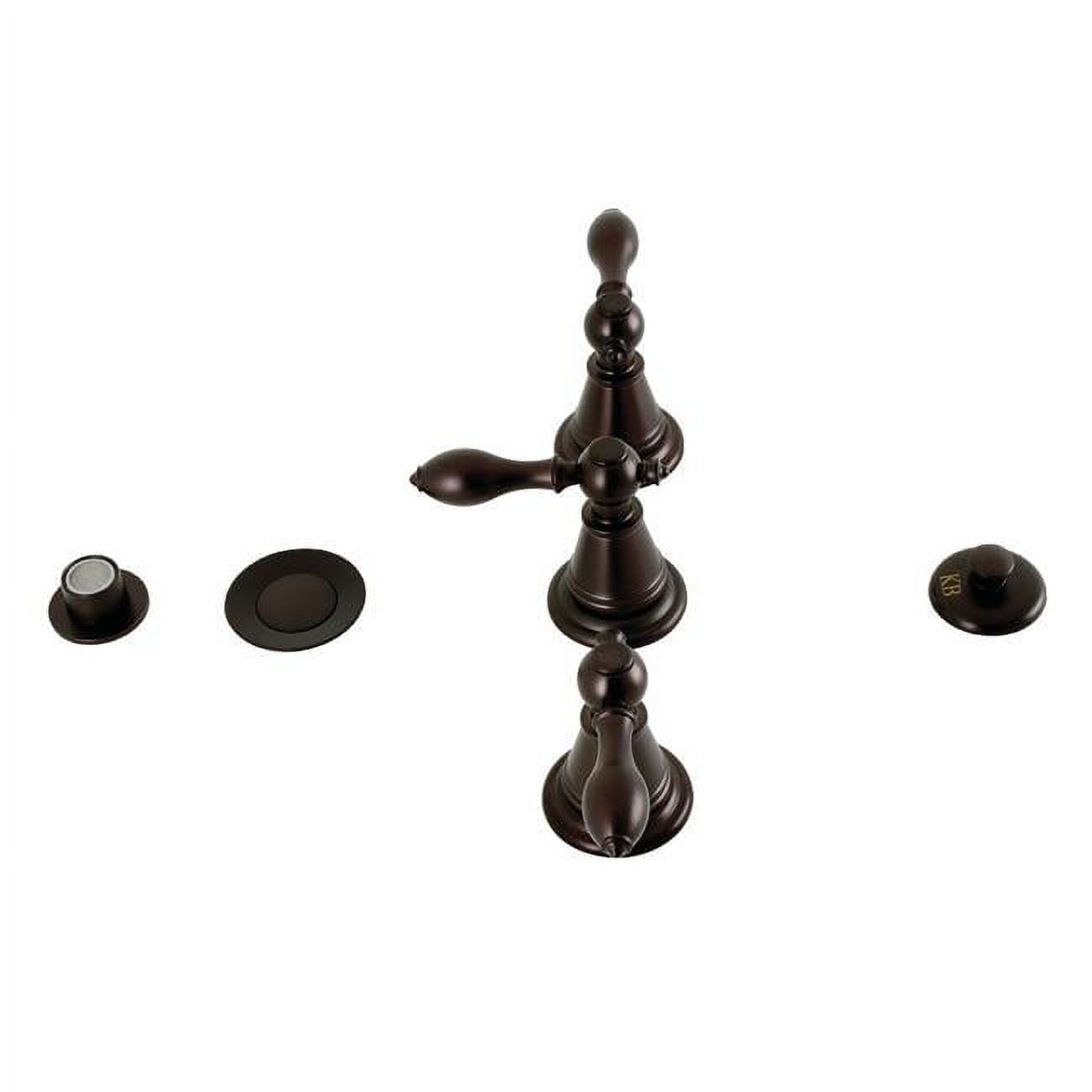 2.5 in. Victorian Three-Handle Bidet Faucet, Oil Rubbed Bronze ...