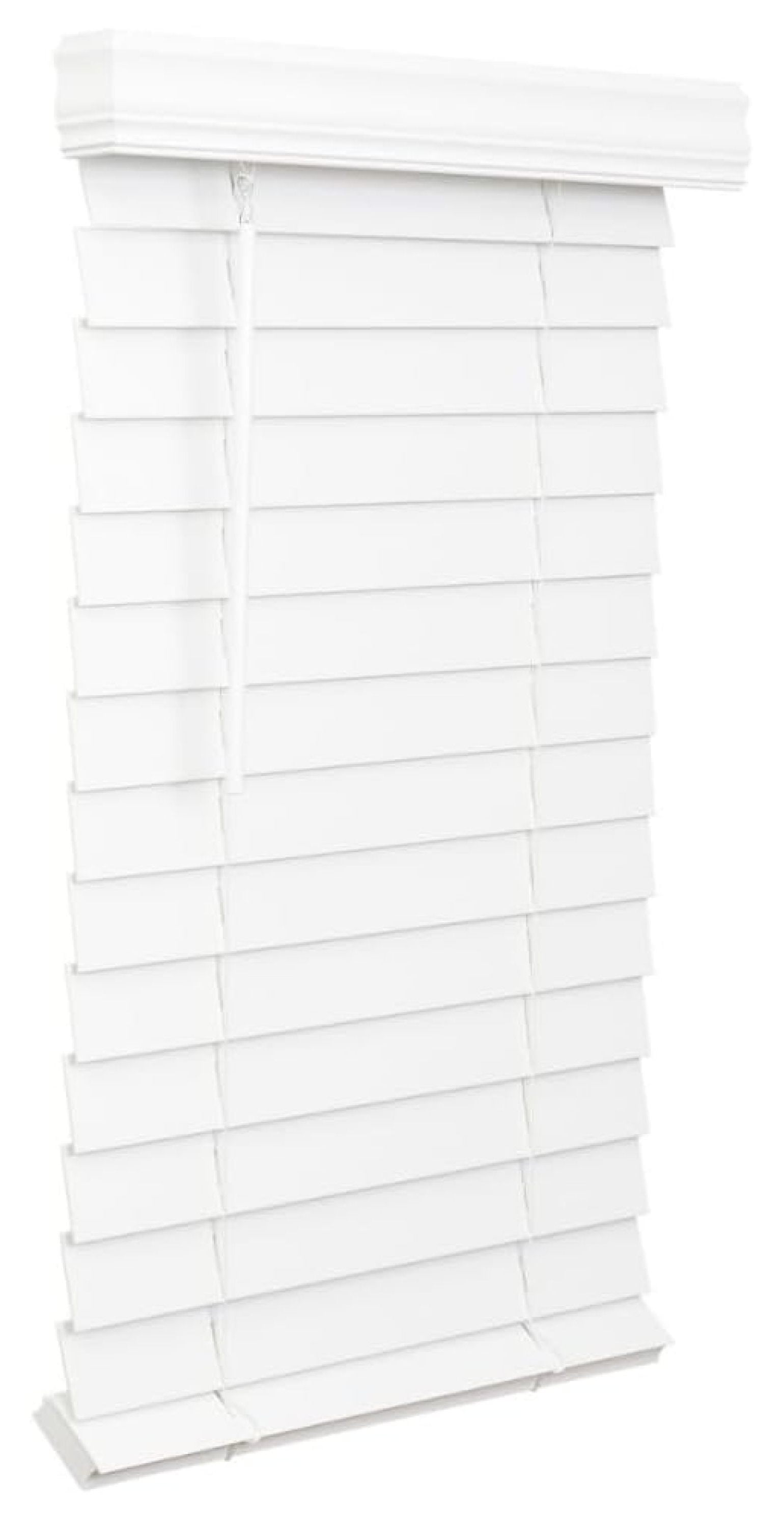 2.5-inch Cordless Faux Wood Blind, Plantation , 72" Wide x " Long ...