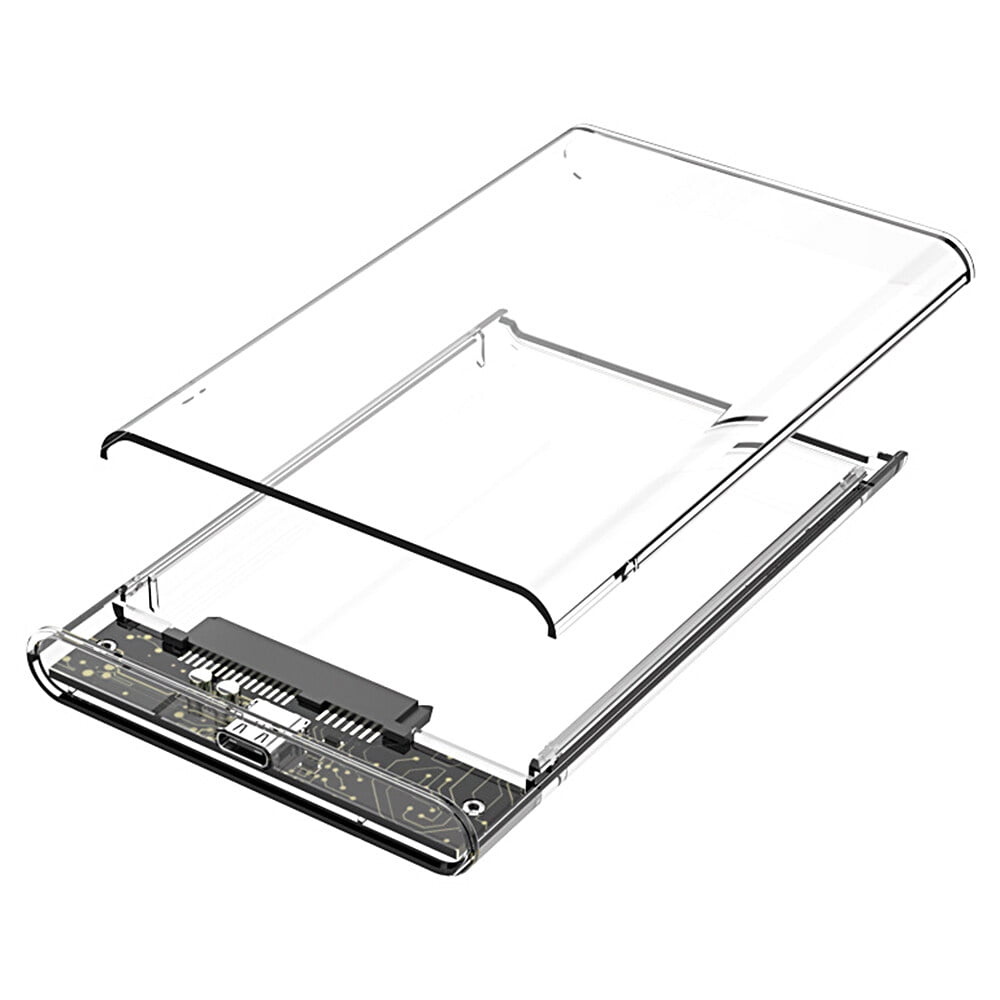 2.5 inch Hard Disk Case Type-C Transparent HDD Enclosure High-speed ...