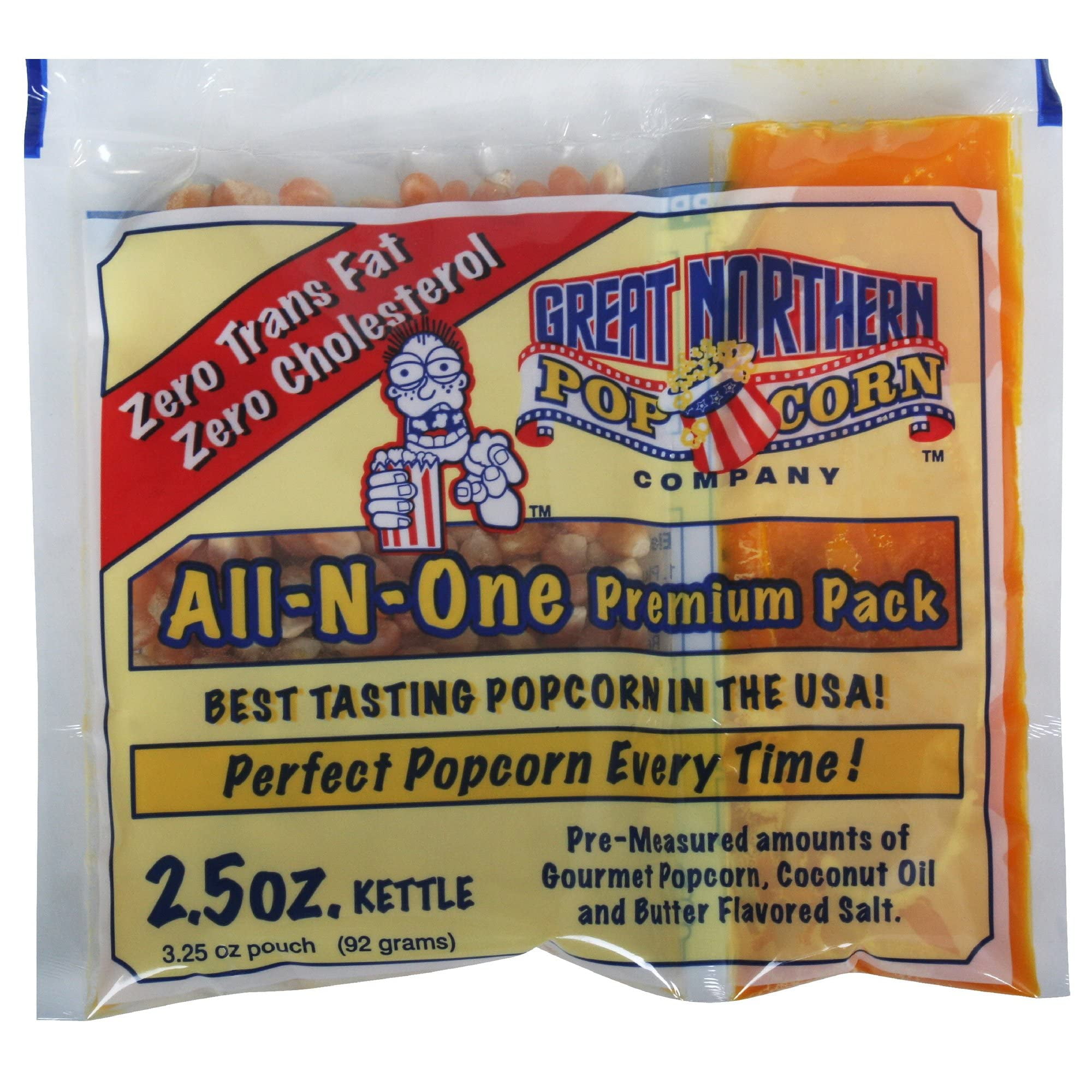 Great Northern Popcorn Company Bulk Case of 80 Packs, 2.5oz Each, Easy ...