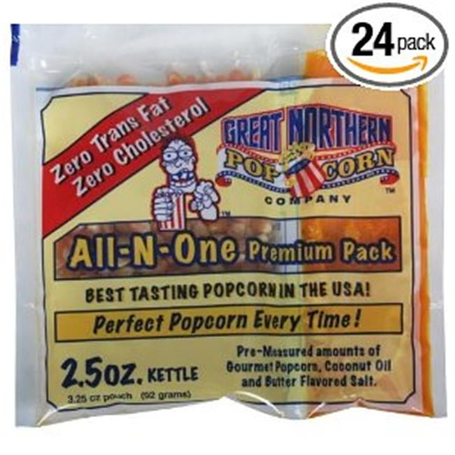 Great Northern Popcorn - 24 Case of 2.5 oz Pre-Measured Theatre Style ...