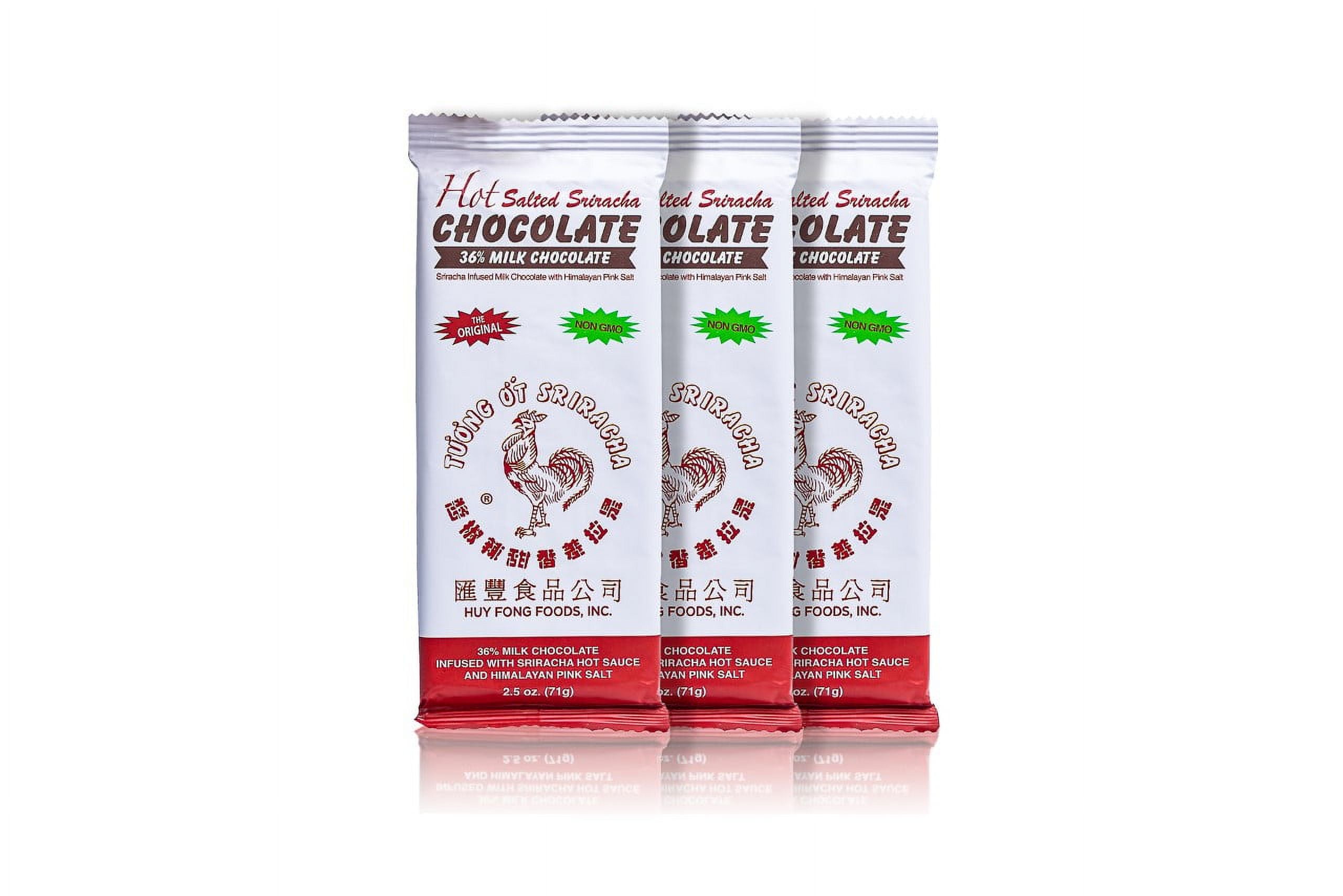 ROCK DA ROOSTER, Sriracha Milk Chocolate Bar, Himalayan Pink Sea Salt ...