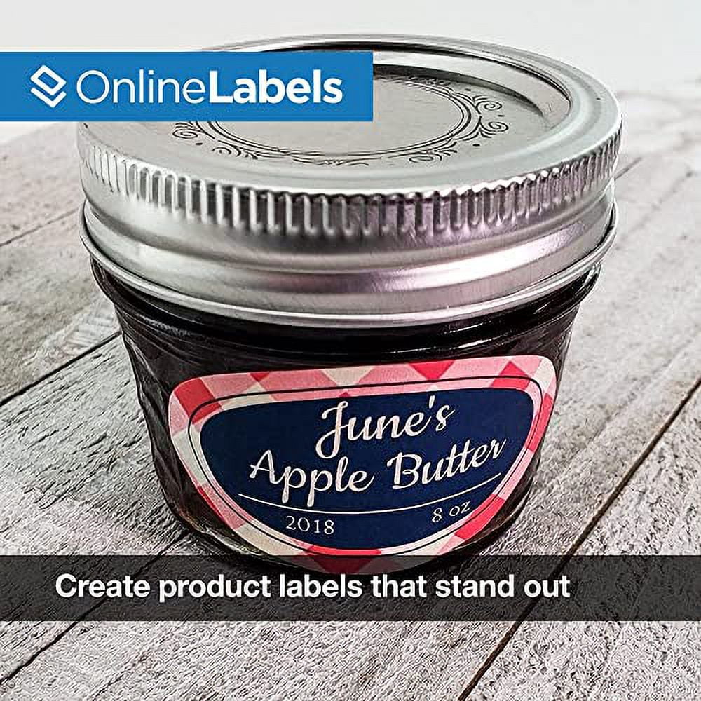 2.5 x 1.5 Oval Labels - Permanent, White Matte - Address, Organization ...