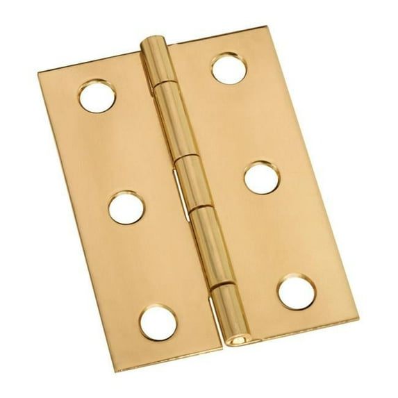 2.5 x 1.75 in. Solid Brass Decorative Hinge - Pack of 2 - Walmart.com