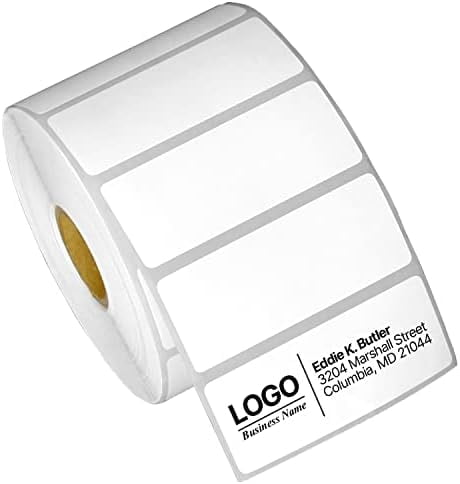 2.5" x 1" Direct Thermal Label - Compatible with Rollo Label Printer ...
