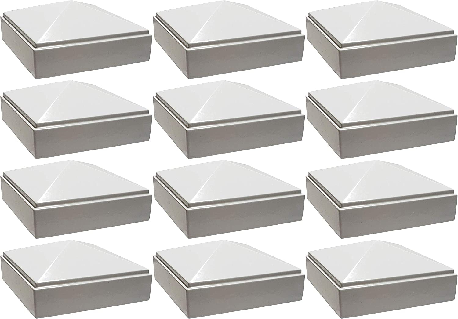 2.5" x 2.5" Aluminium Pyramid Post Cap for Metal Post - Pressure Fit ...