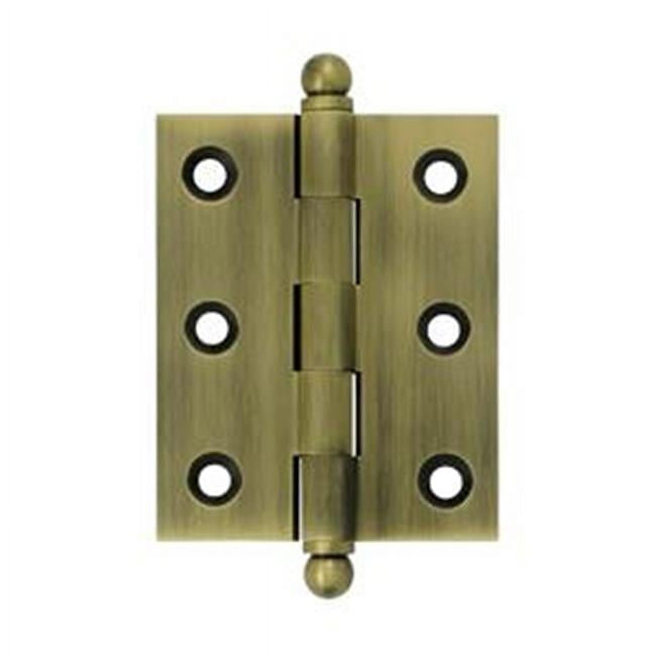 2.5 x 2 in. Hinge with Ball Tips- Antique - Walmart.com