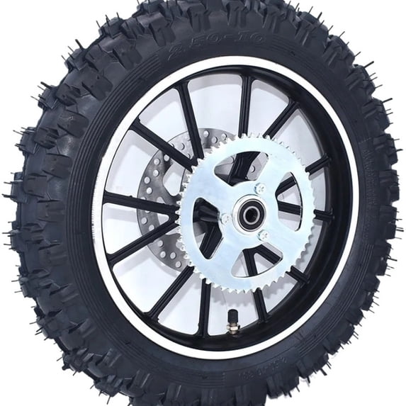 2.50-10" Front Or Rear Wheel 10 inch Tire Aluminum Rims With Brake and ...