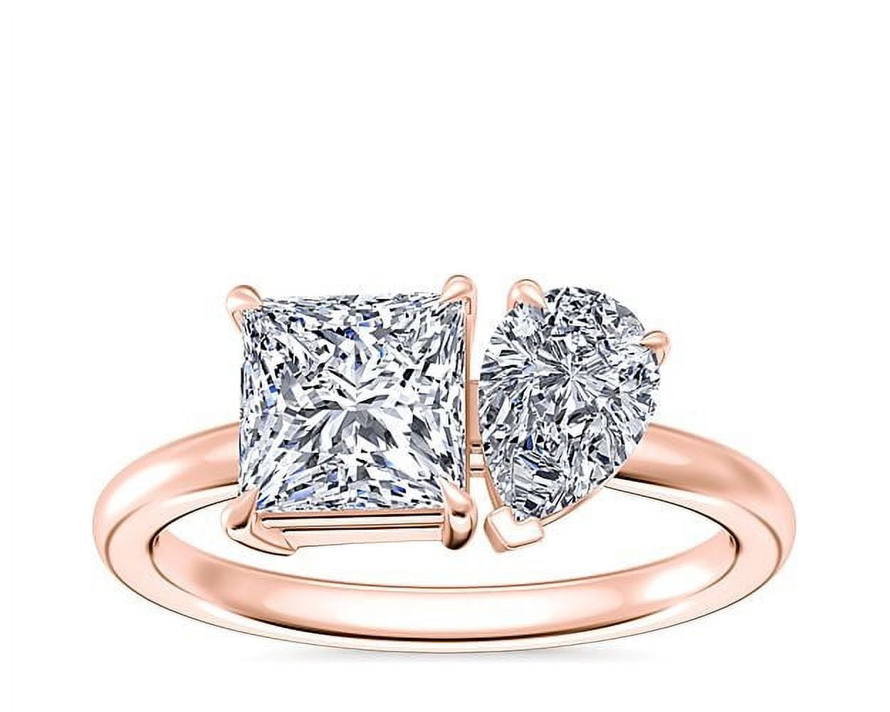 2.50 Carat IGI Certified Lovely Princess & Pear Cut Lab Grown Diamond ...