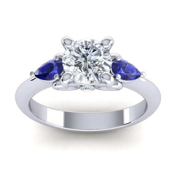 1.25 Carat Natural Diamond Aquamarine Gemstone Wonderful Engagement ...