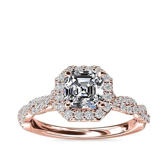 2.50 Ct Asscher Cut IGI Certified Lab Grown Diamond Womens Fine Ring ...