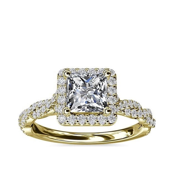 2.50 Ct Princess Cut IGI Certified Lab Grown Diamond Shiny Engagement ...