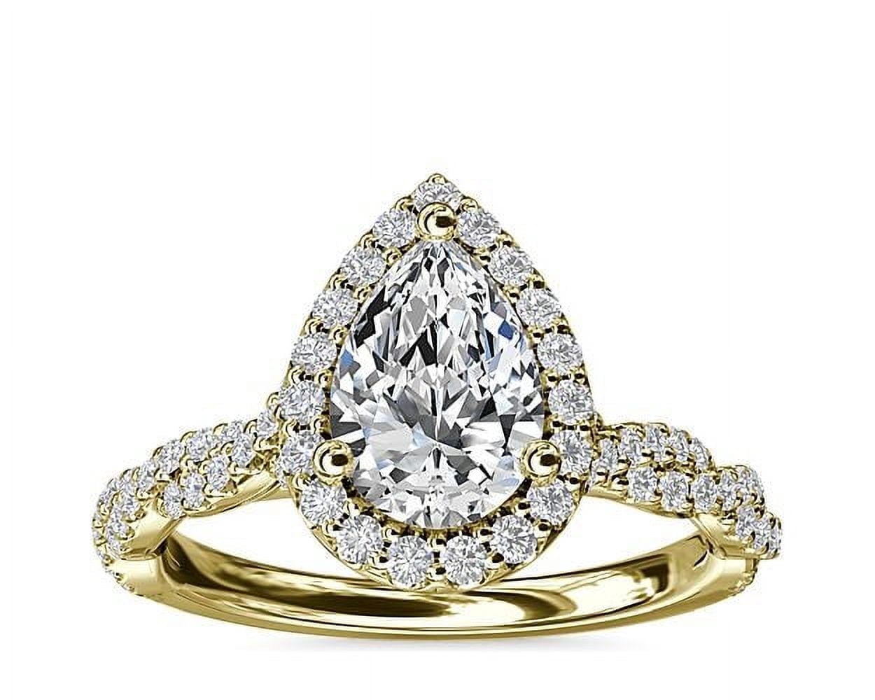 2.50 Ct Unique Pear Cut (E/VVS2) IGI Certified Lab Grown Diamond ...