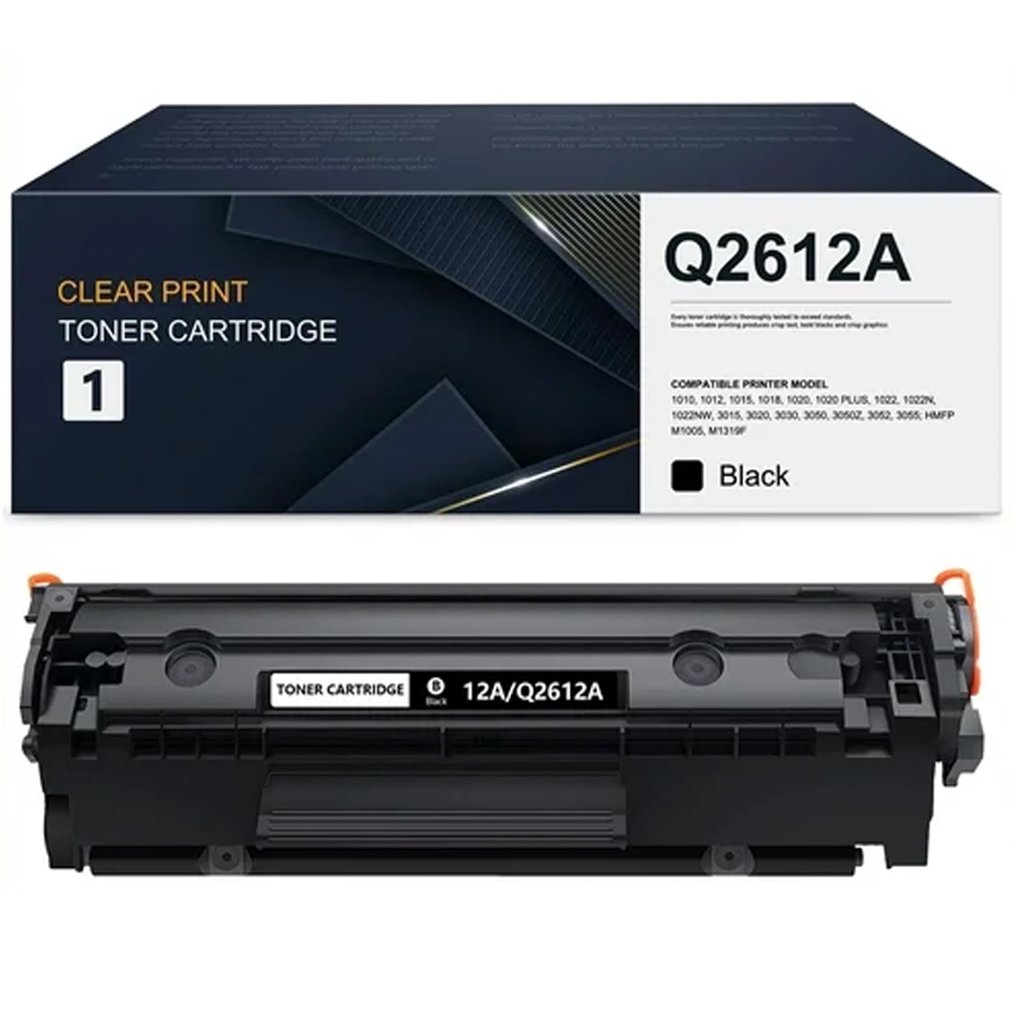 2,500 pages 1-Pack 12A Q2612A Black Toner Cartridge Compatible for HP ...