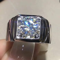 Simulated Diamond Black Diamond Men's Band Ring 14K Black Gold Plated ...