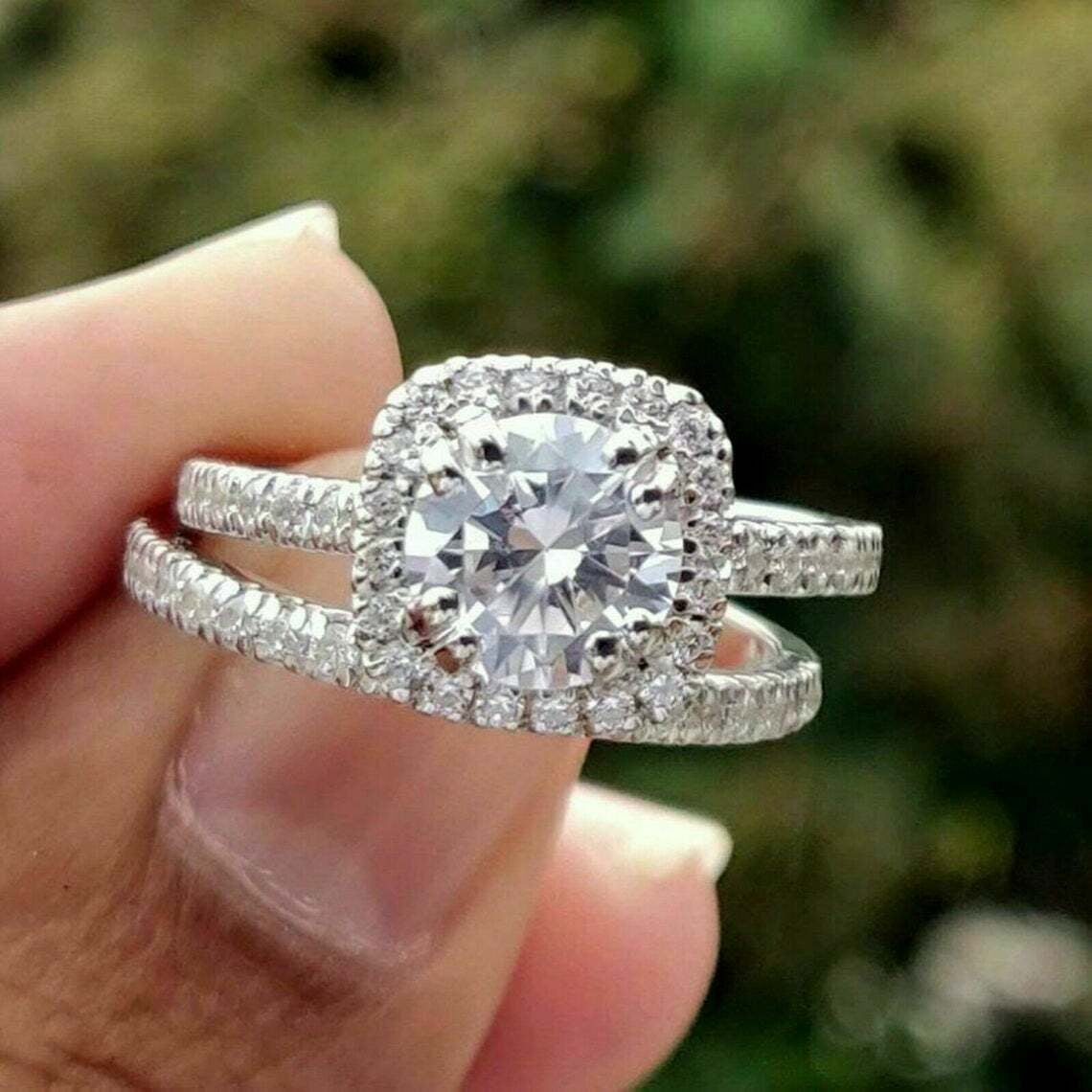 2.50Ct Round Cut Lab Created Diamond Women's Wedding Bridal Ring 14K ...