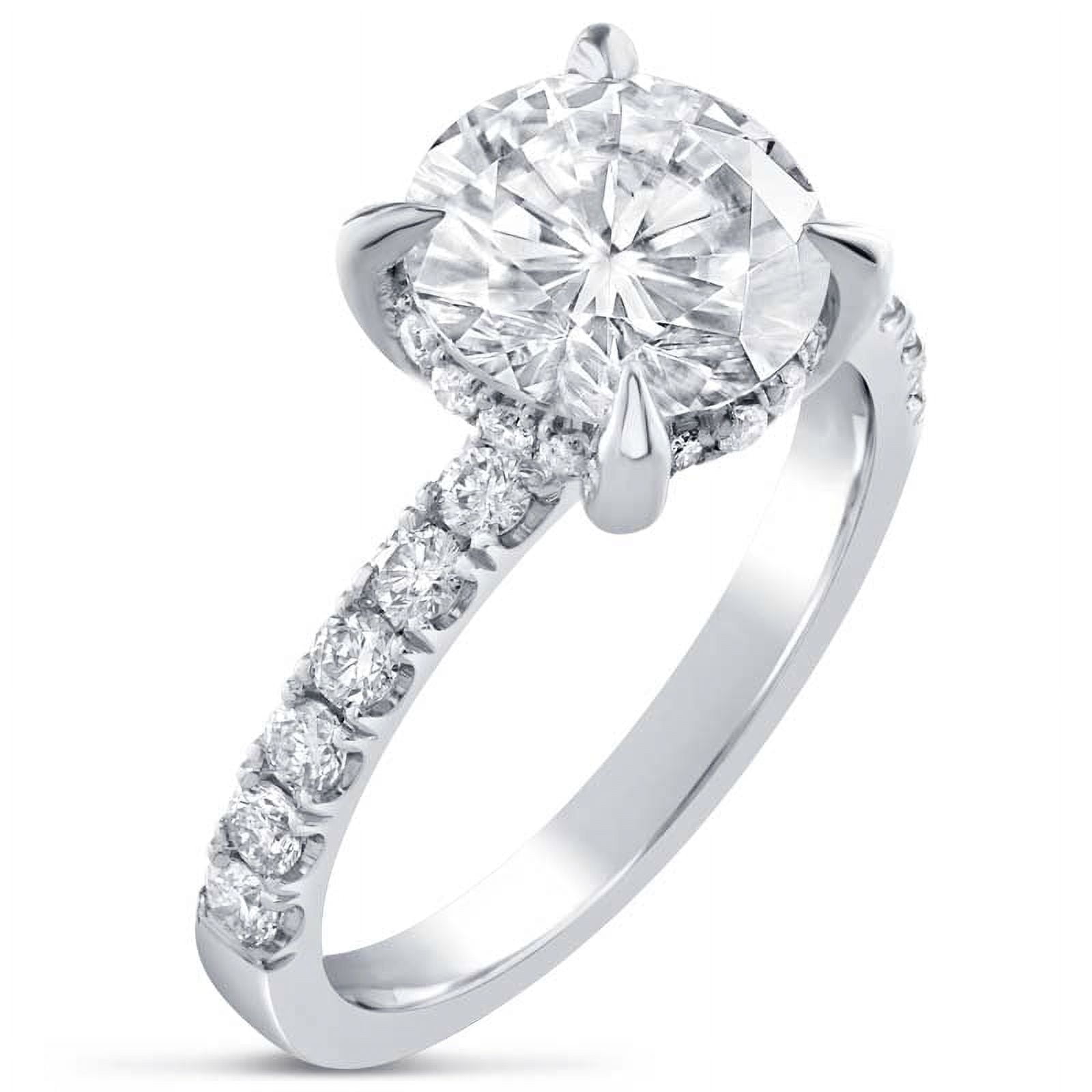 2.50ctw Round Cut Solitaire Engagement Ring With Diamonds R270 ...