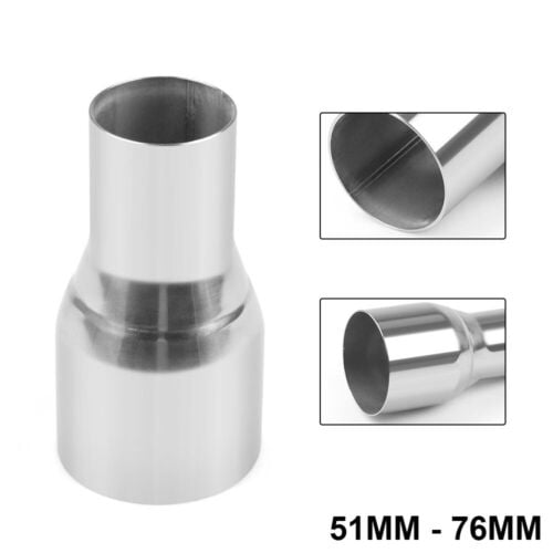 2" 51mm To 3" 76mm OD Exhaust Pipe Adapter Reducer Connector Stainless ...