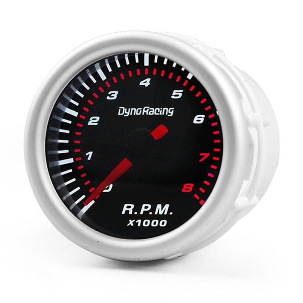 2'' 52Mm Car White Led Tachometer Tacho Gauge Meter 0-8000 Rpm Meter ...