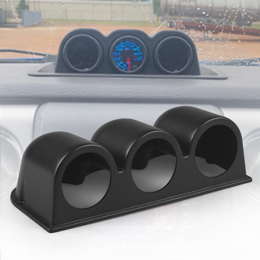 2" 52mm Black color Triple Dash mount Car gauge pod Gauge holder Car meter holder - Walmart.com