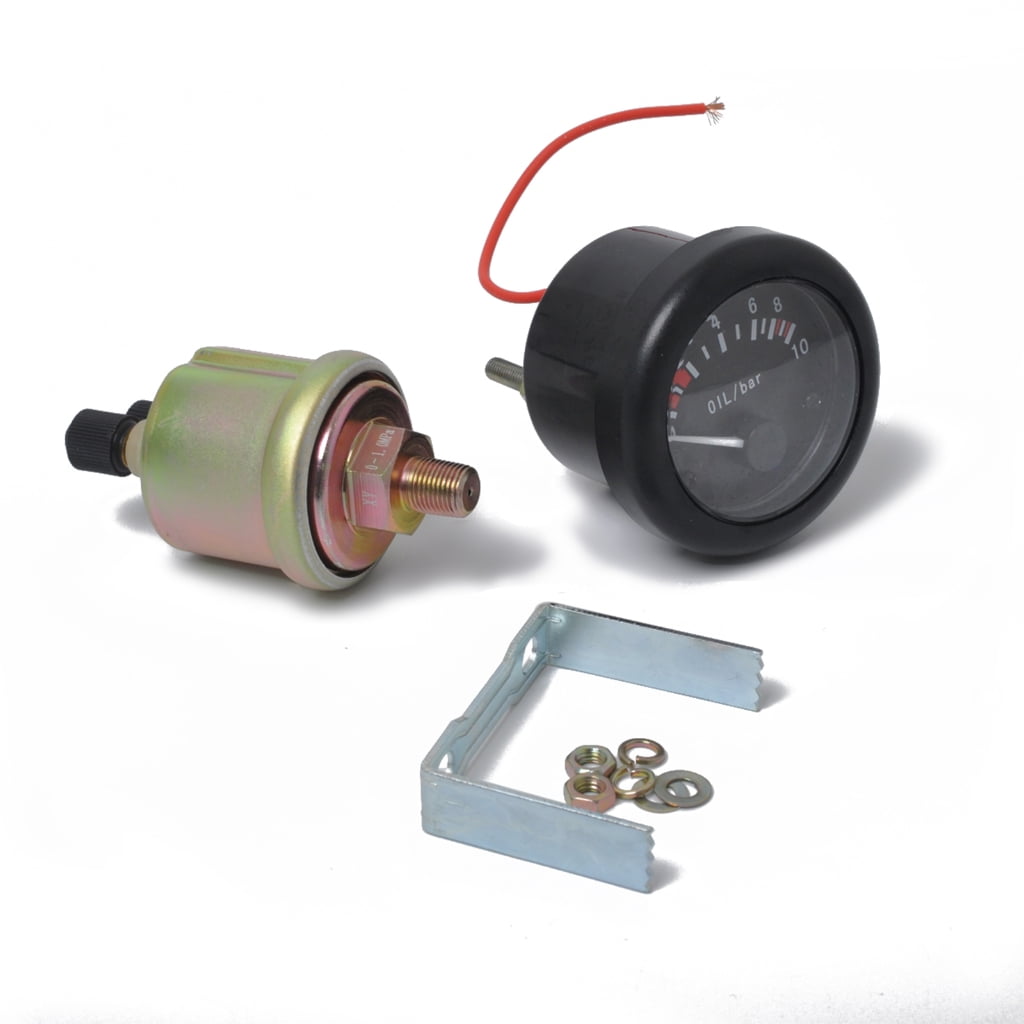 2" 52mm Car Electronic Oil Pressure Gauges Sensor Oil Press Meter 0 ...