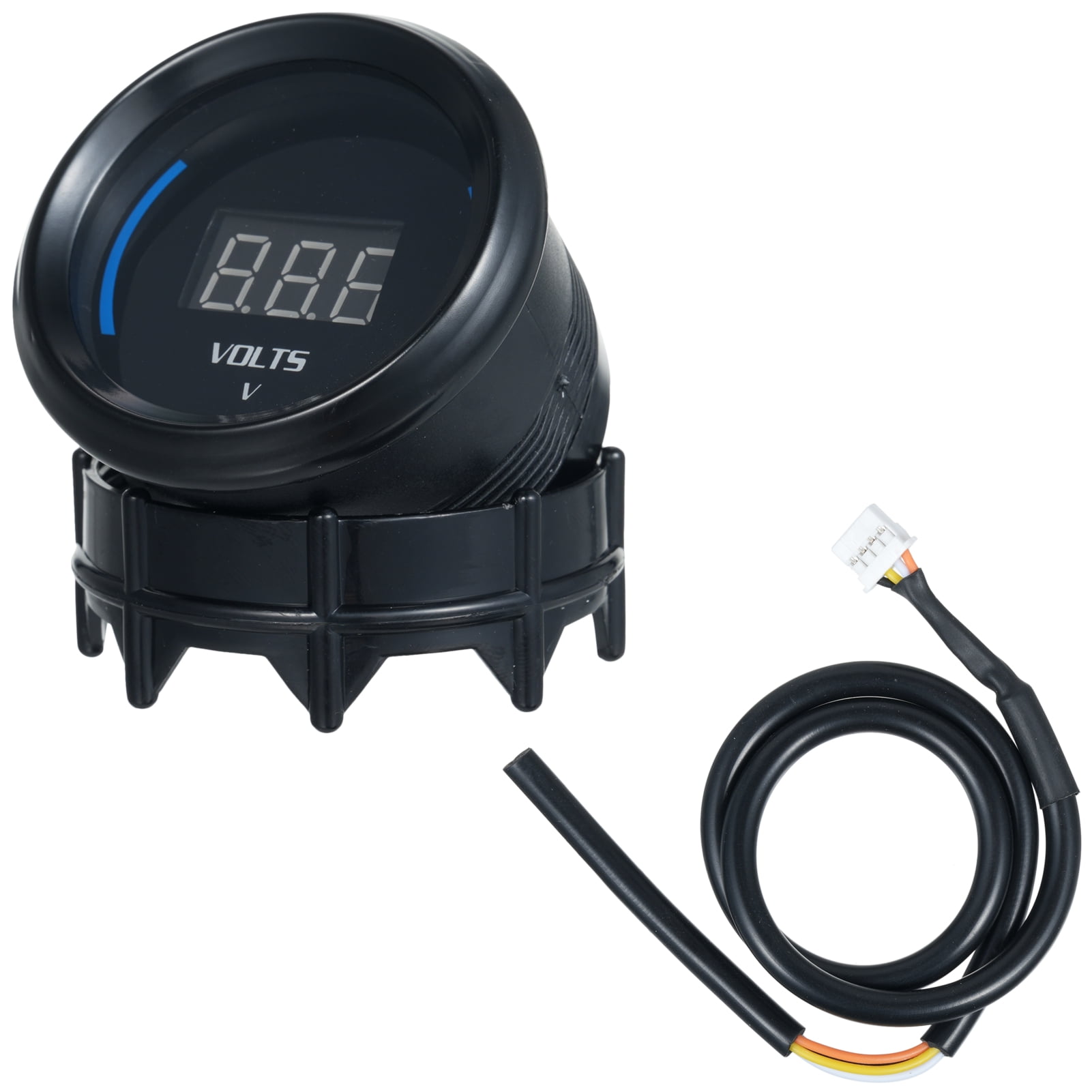 2" 52mm Digital Voltage Gauge, DC12V Blue LED Voltmeter Kit for Car ...