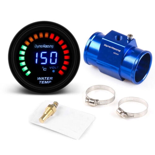 2'' 52mm Digital Water Temp Temperature Gauge w/40mm Joint Pipe Sensor ...