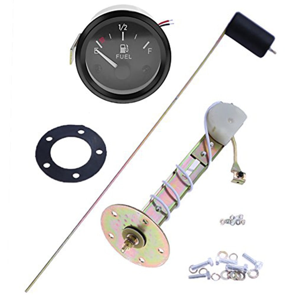 2" 52MM Fuel Level Gauge Car Suv W/Fuel Sensor E-1/2-F Pointer Meter ...