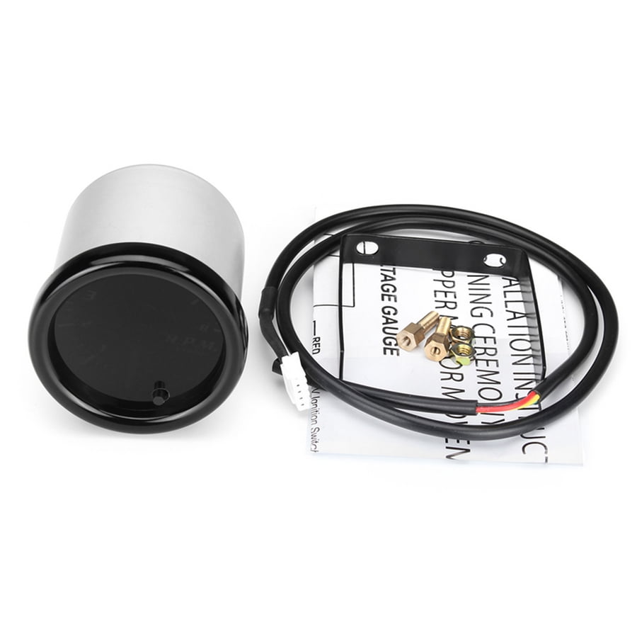 2'' 52mm Tacho Gauge Meter Tachometer 0-8000 RPM LED for 1-10 Cylinder ...