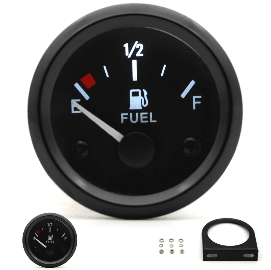 2" 52mm Universal Car Fuel Level Gauge Meter With Fuel Sensor E-1/2-F ...
