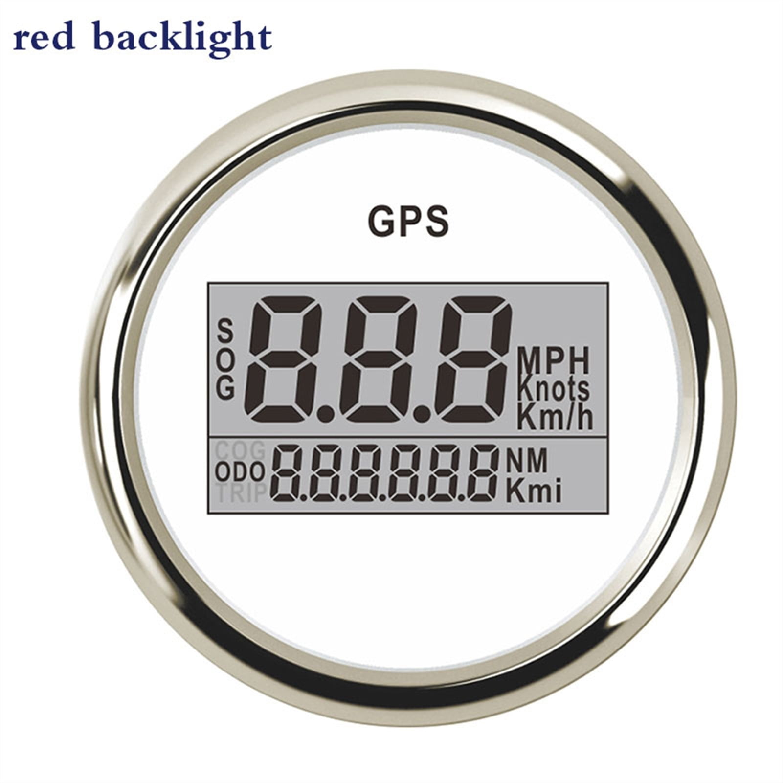 2'' 52mm Waterproof Digital GPS Speedometer Odometer For Car Boat With ...