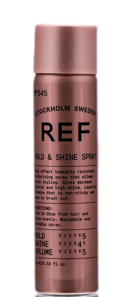 2.53 oz , REF Reference of Sweden - Hold & Shine Spray Hair - Pack of 1 w/ SLEEKSHOP Pin Comb ...
