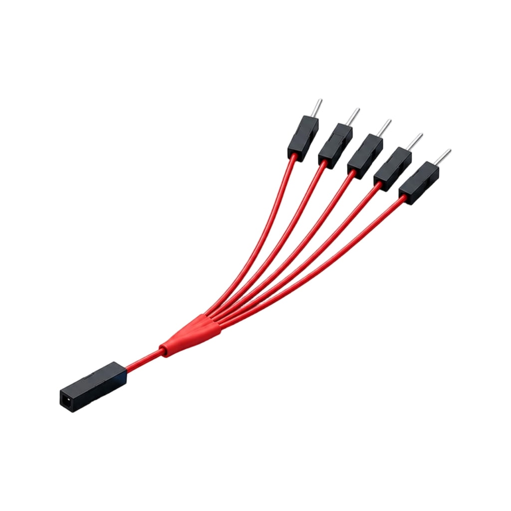 2.54Mm 2Pin Female to 2/3/4/5/6 Male Splitter Wire Extension Cable for ...