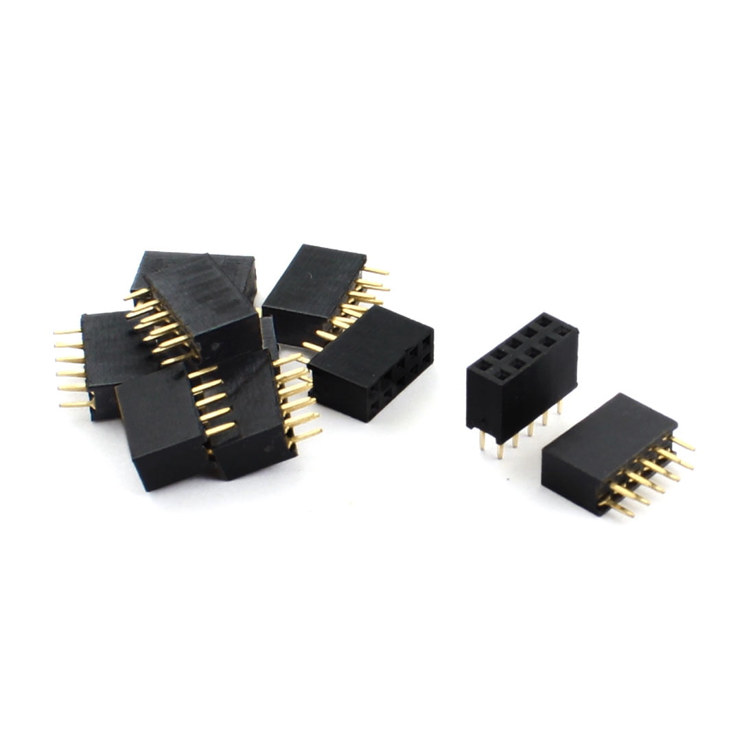 2.54mm 2x5 10-Pin Female Pin Header Socket Connector Strip 10Pcs ...