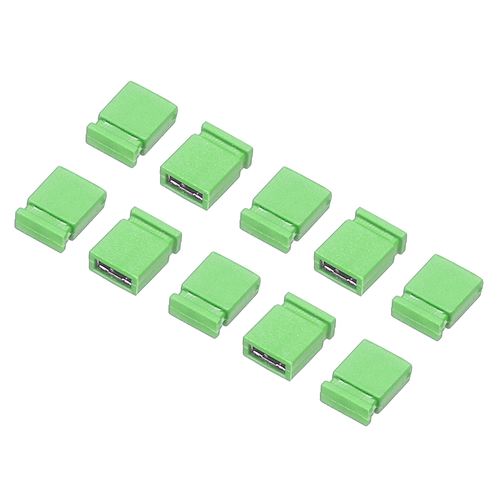 2.54mm Closed Short Circuit Cap Jumper Cap Blocks Connector, Green 40 ...