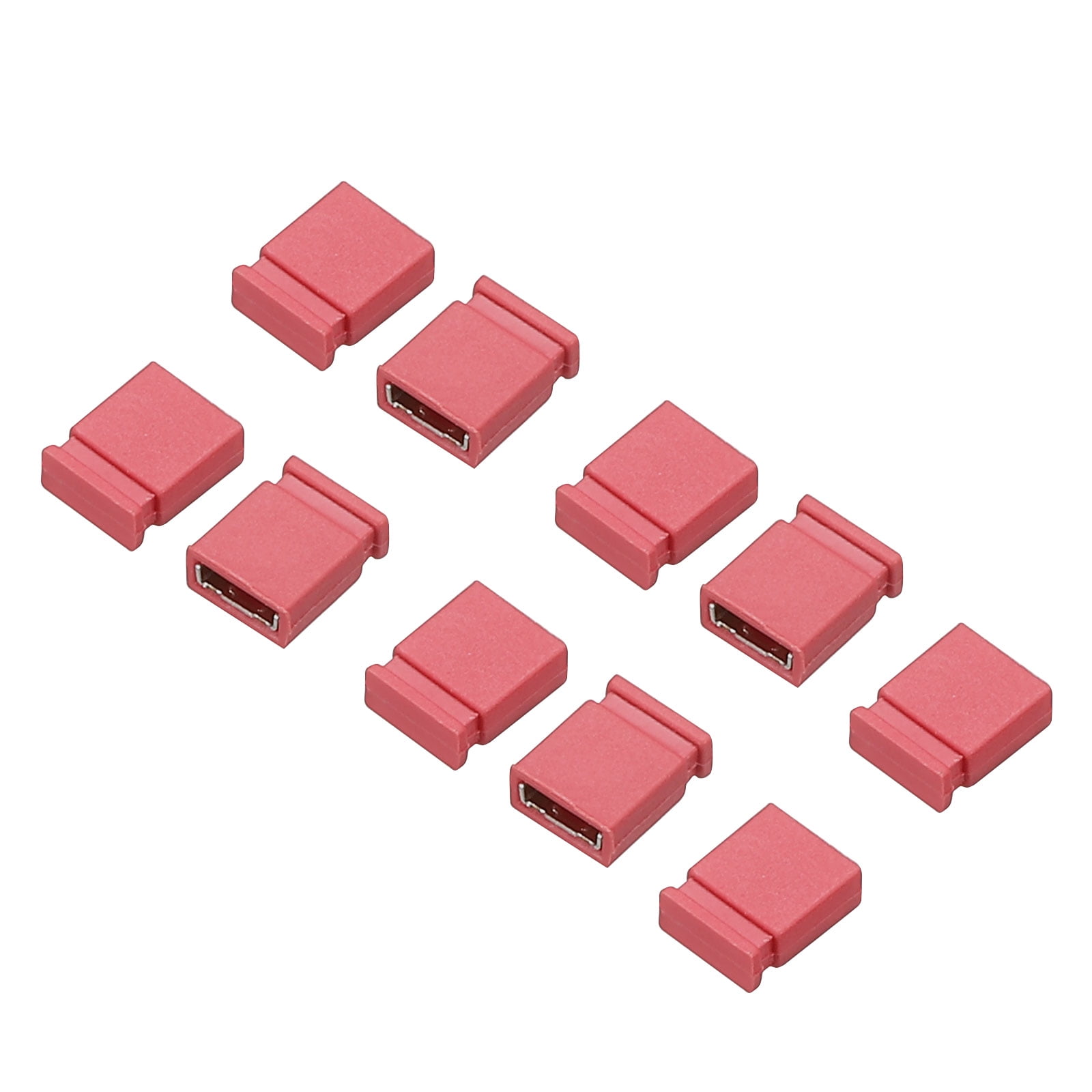 2.54mm Closed Short Circuit Cap Jumper Cap Blocks Connector, Red 20 ...