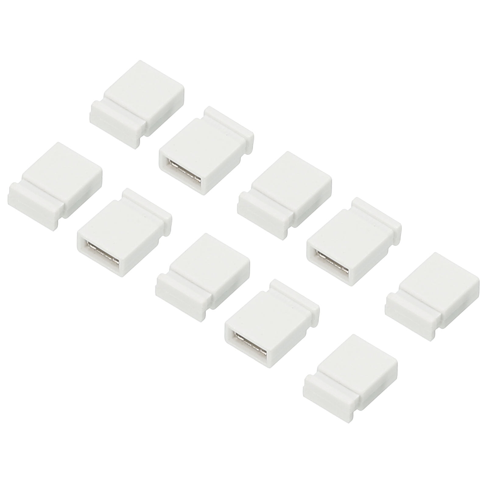 2.54mm Closed Short Circuit Cap Jumper Cap Blocks Connector, White 20 ...