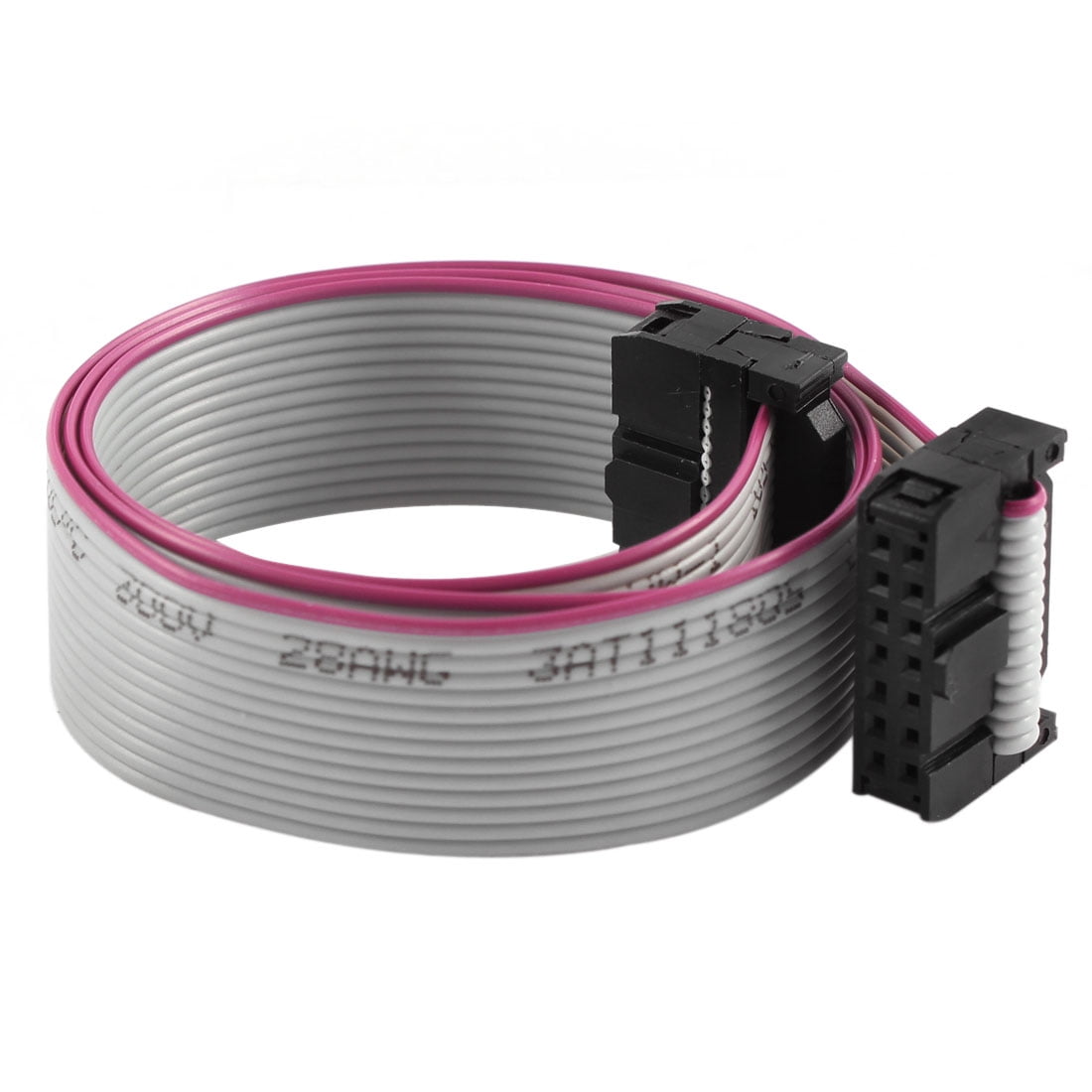 2.54mm Pitch 2x14P 14 Pin 14 Wire Female to Female IDC Flat Ribbon Cable 48cm - Walmart.com
