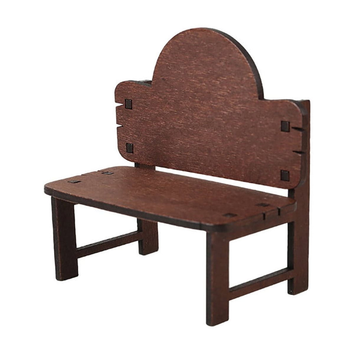 2.55 inch Mini Beach Chair Wooden Crafts Doll House Miniature Furniture ...