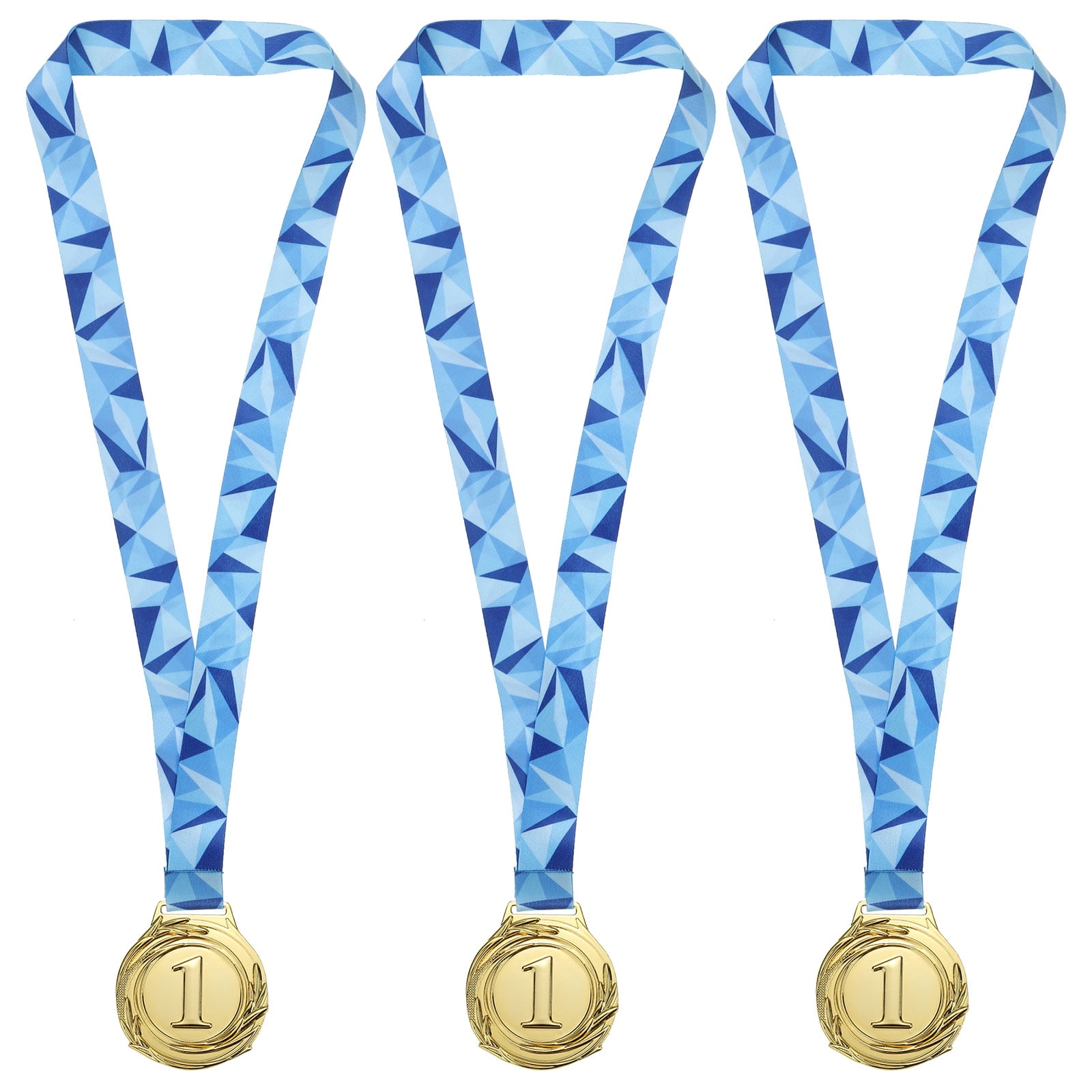 2.56" Gold Winner Award Medals Style Medals 1st Prizes with Ribbon 3 ...