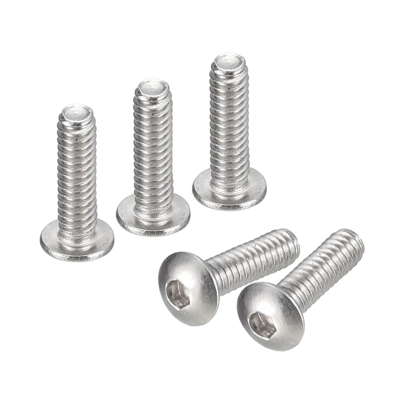 #2-56x5/16" Button Head Socket Cap Screws, 50 Pack 304 Stainless Steel ...