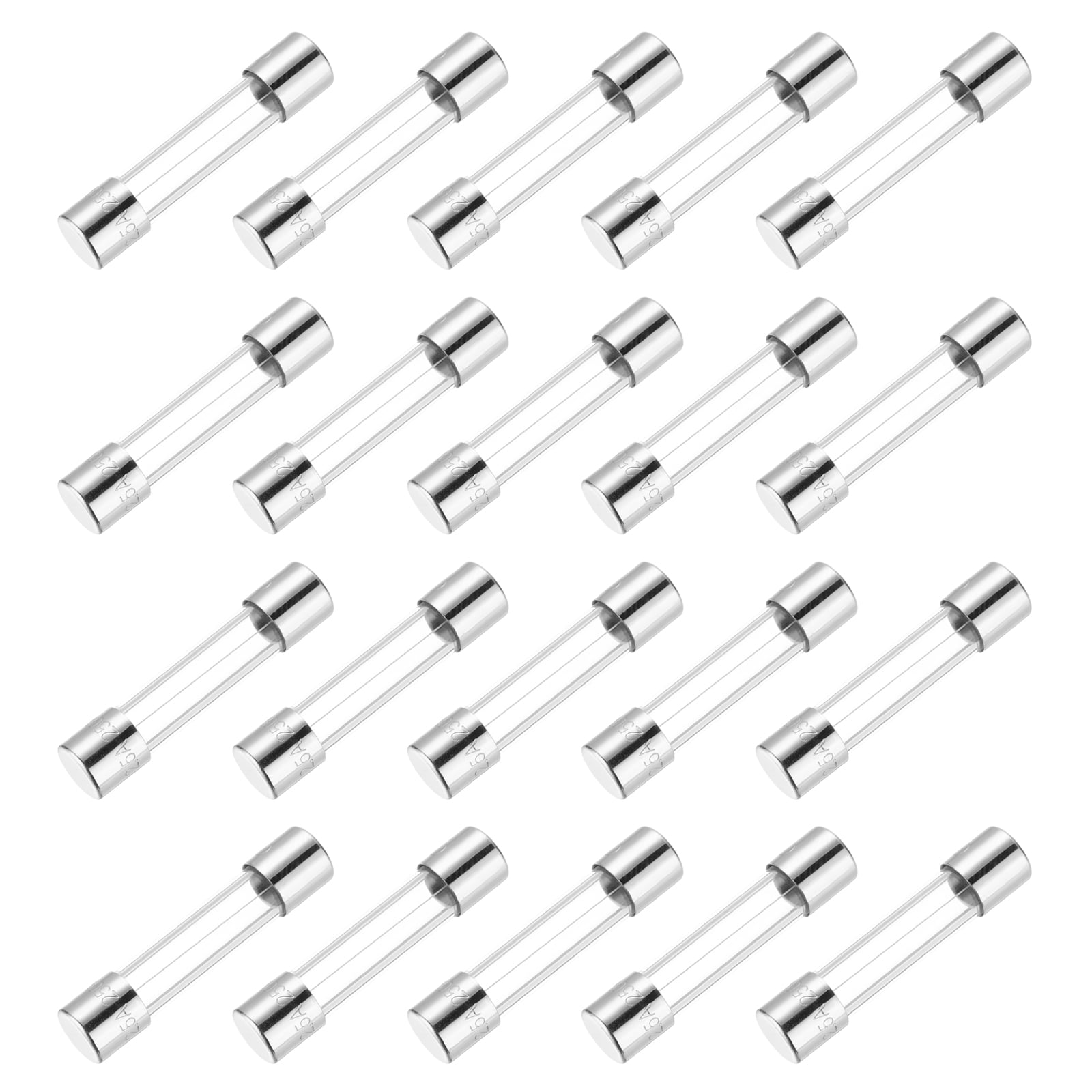 2.5A 250V Glass Fuses 5x20mm Time Delay Fuses Slow Blow Fuses(Pack of ...