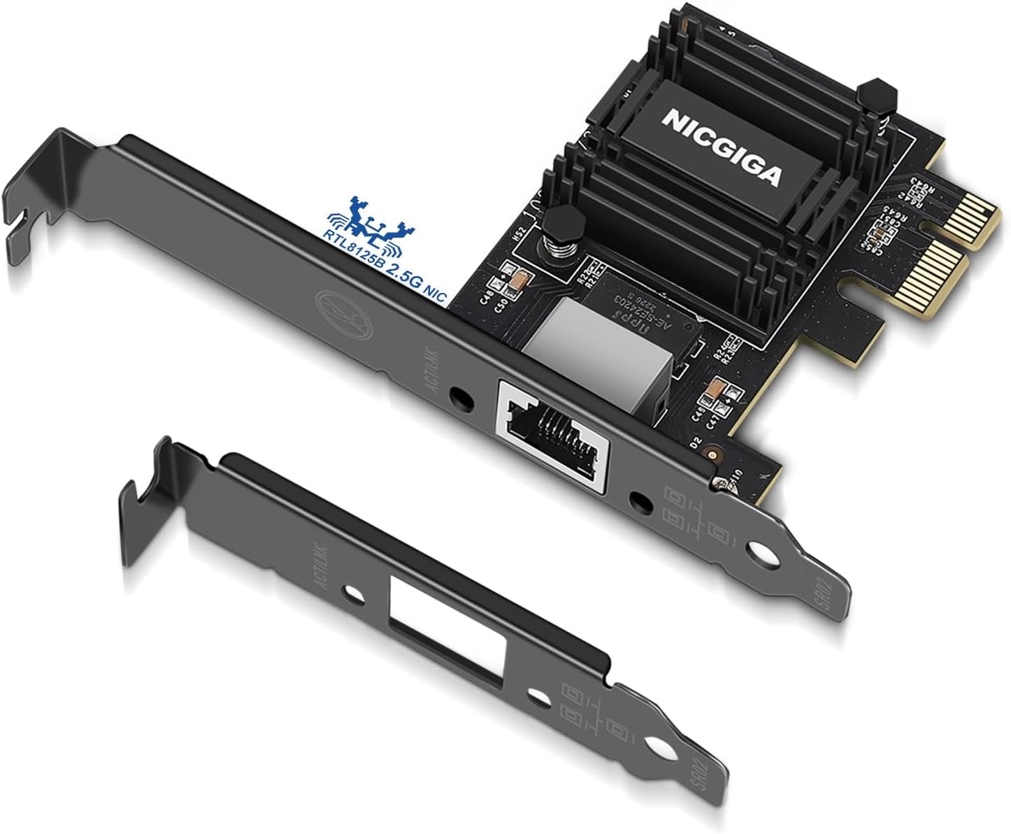 2.5G Base-T PCIe Network Adapter Realtek RTL8125B 2.5Gbps/1Gbps/100Mbps ...