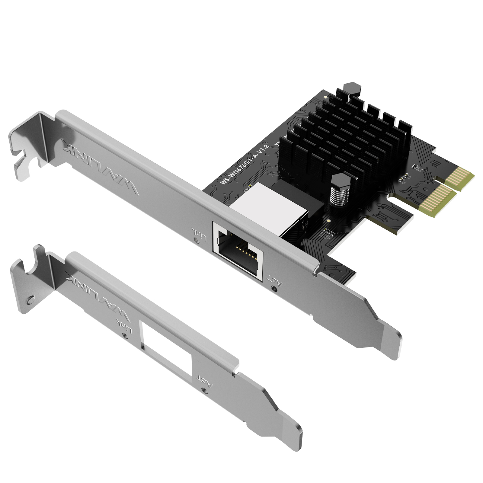 2.5G Base-T PCIe Network Card, WiFi Adapter 2500Mbps Ethernet, NIC for ...