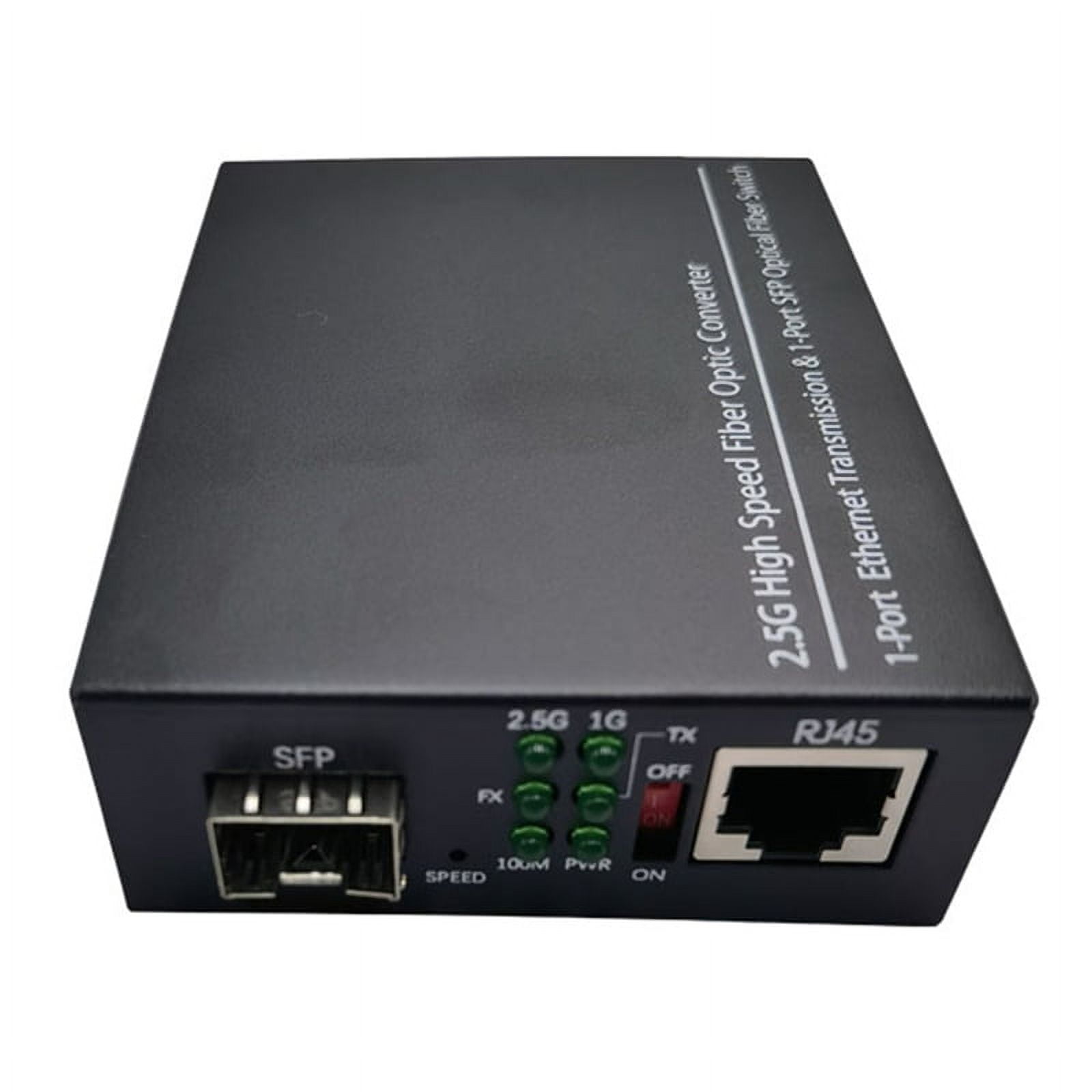 2.5G Fiber Optic Media Converter Gigabit SFP Transceiver 1000Mbps ...