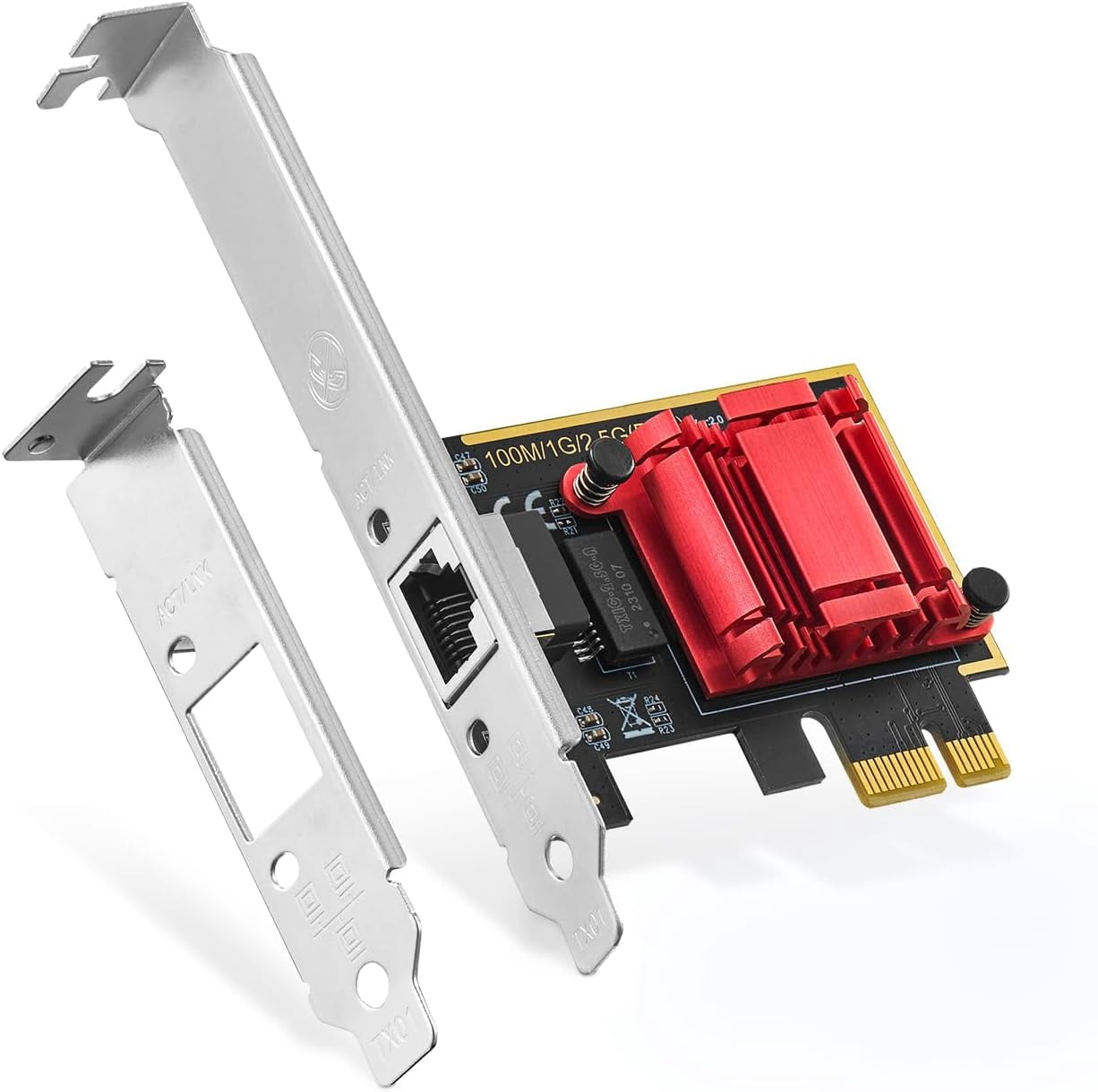 2.5G PCIe Network Adapter RTL8125B 2500/1000/100Mbps Ethernet Card RJ45 ...