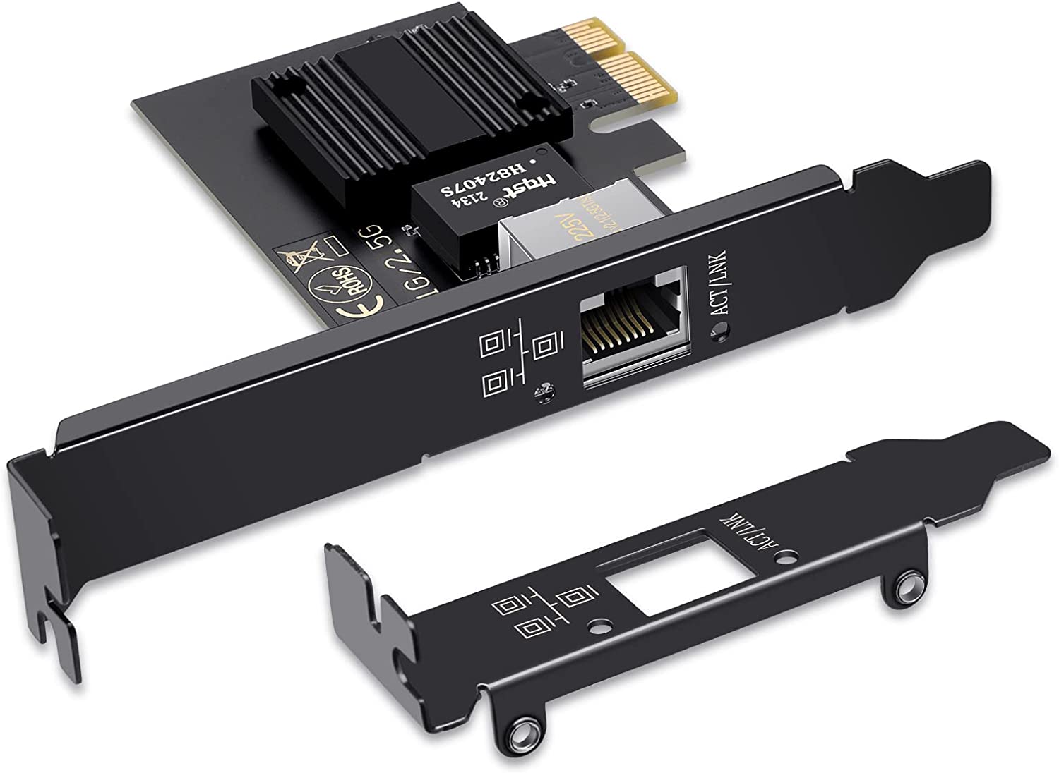 2.5GBase-T PCI Express Gigabit Network Card for Gaming, Streaming, 2.5G ...