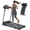 2.5HP 12KM/H Folding Treadmill with Incline, Electric Treadmill for ...