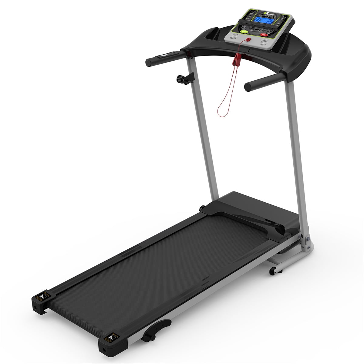 2.5HP Folding Treadmill with Incline, 12KM/H Foldable Walking Running ...